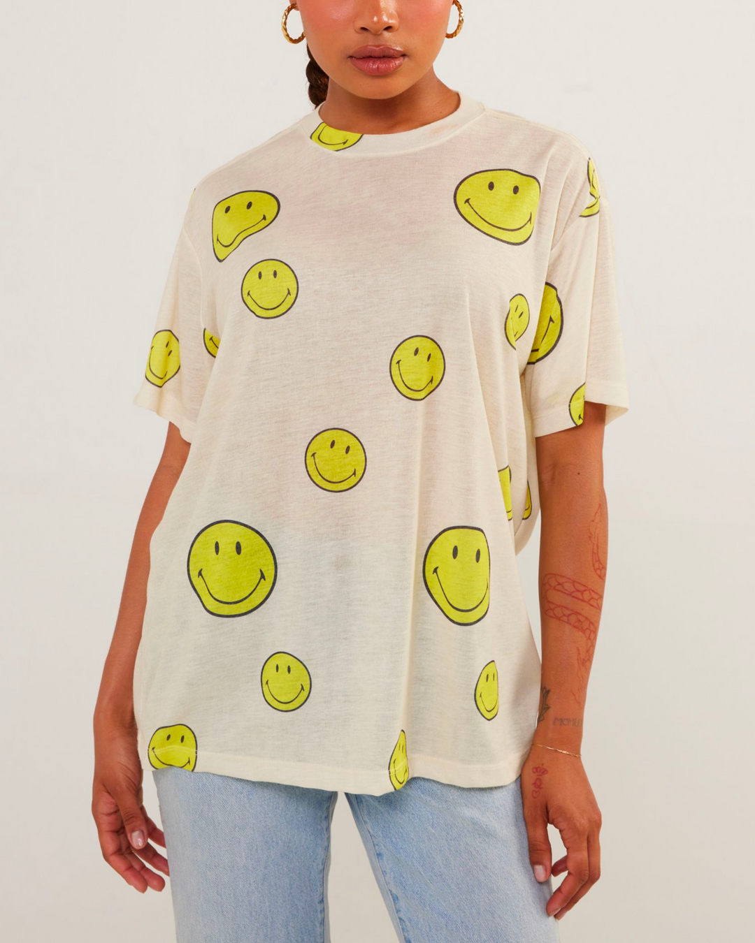 Smiley® Oversized Tissue Tee – Samii Ryan