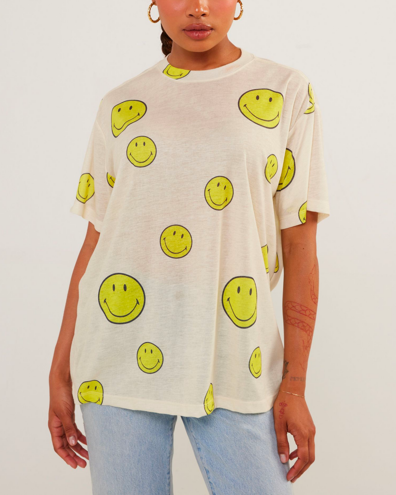 Smiley® Oversized Tissue Tee – Samii Ryan