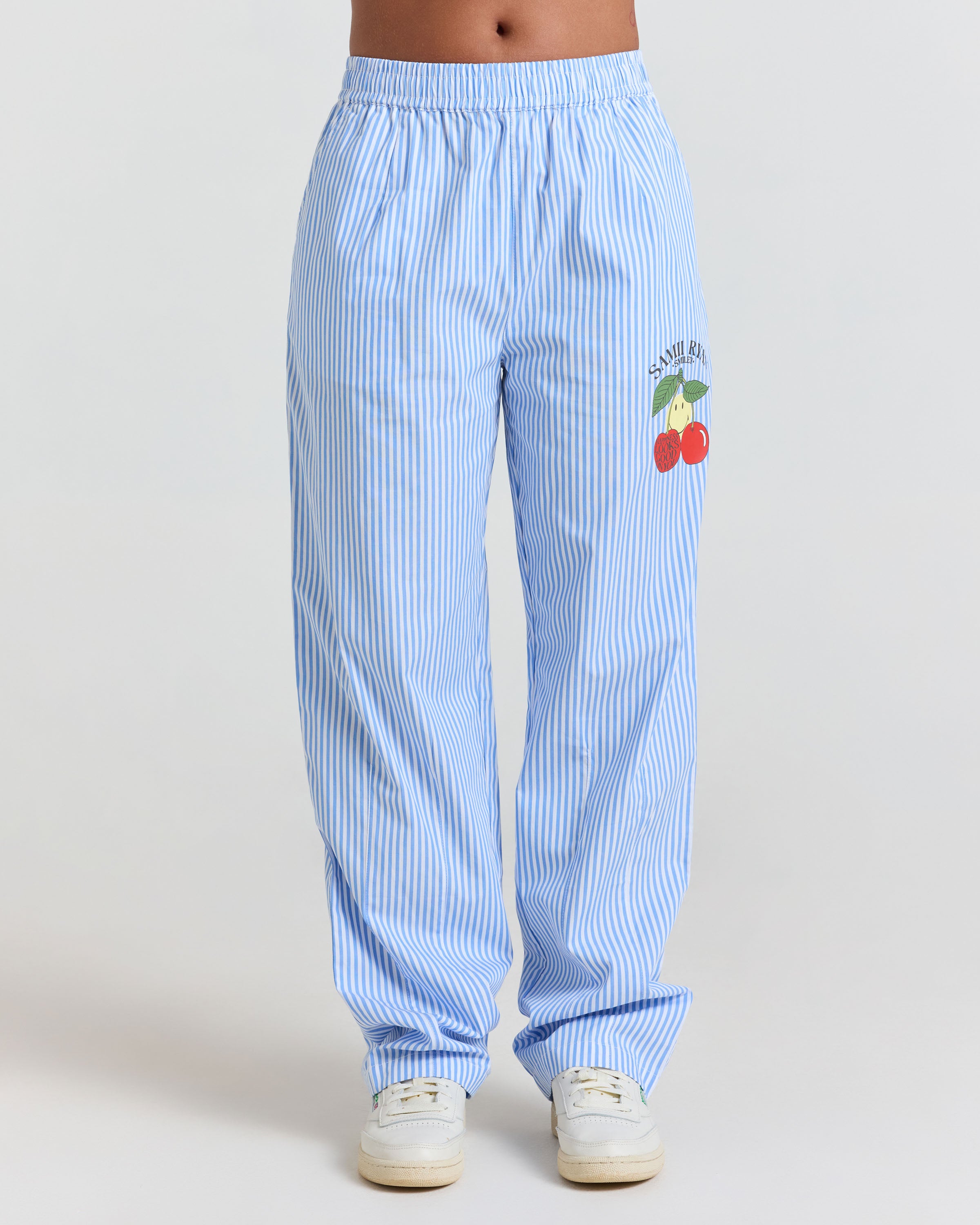 Smiley® Freshly Picked Poplin Pant, Blue – Samii Ryan